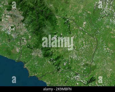 Negeri Sembilan, state of Malaysia. High resolution satellite map ...