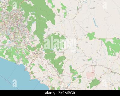 Negeri Sembilan, state of Malaysia. Open Street Map. Locations and ...