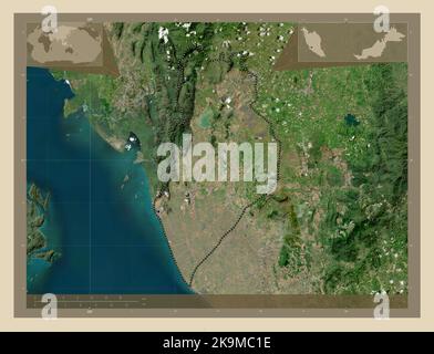 Perlis, state of Malaysia. High resolution satellite map Stock Photo ...