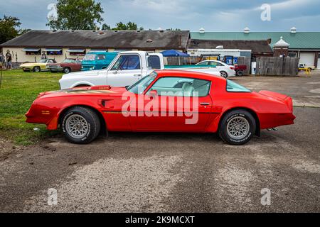 Classic Pontiac Trans Am side view isolated on white background Stock ...