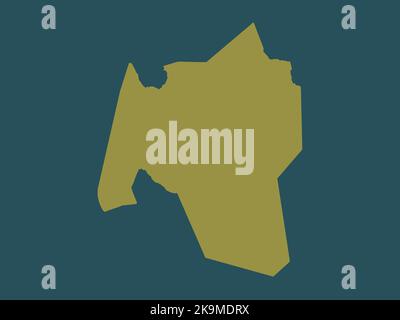 Bamako, district of Mali. Solid color shape. Locations of major cities ...
