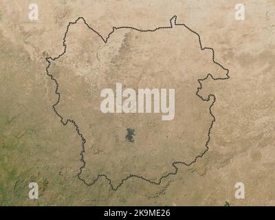 Kayes, region of Mali. Low resolution satellite map. Locations and ...