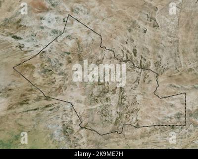 Kidal, region of Mali. High resolution satellite map. Locations of ...