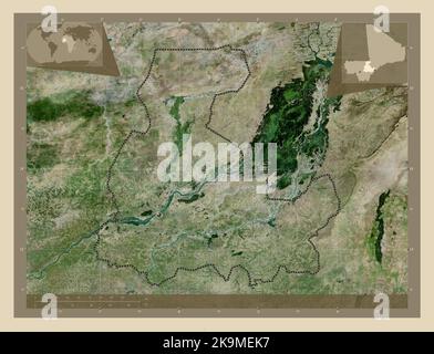 Segou, region of Mali. High resolution satellite map Stock Photo - Alamy