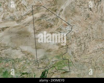 Timbuktu, region of Mali. High resolution satellite map. Locations of ...