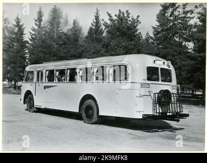 State Railways, SJ Bus 1629-K Scania-Vabis B 21 from 1950 with body ...