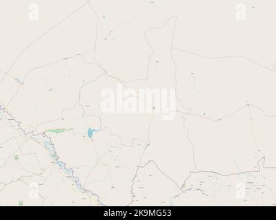 Assaba, region of Mauritania. Open Street Map. Locations of major ...