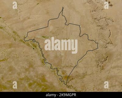 Gorgol, region of Mauritania. Low resolution satellite map. Locations ...