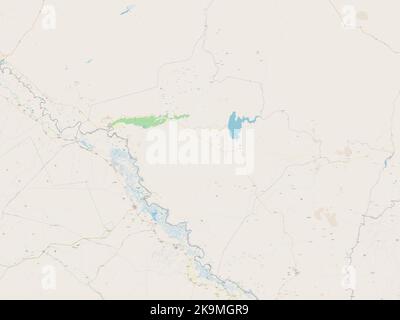 Gorgol, region of Mauritania. Open Street Map. Locations and names of ...