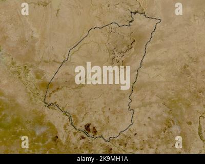 Guidimaka, region of Mauritania. Low resolution satellite map ...