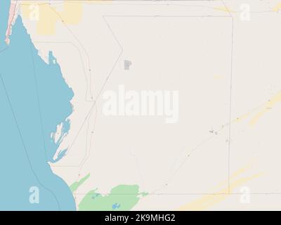 Inchiri, region of Mauritania. Open Street Map. Locations and names of ...