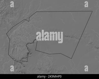 Tagant, region of Mauritania. Elevation map colored in wiki style with ...