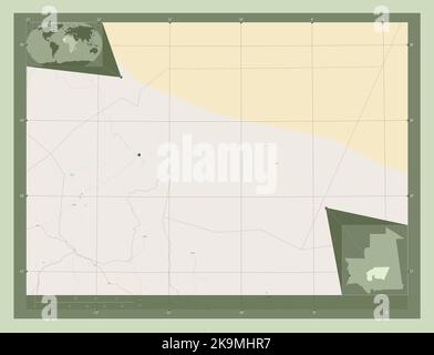 Tagant, region of Mauritania. Open Street Map. Locations and names of ...