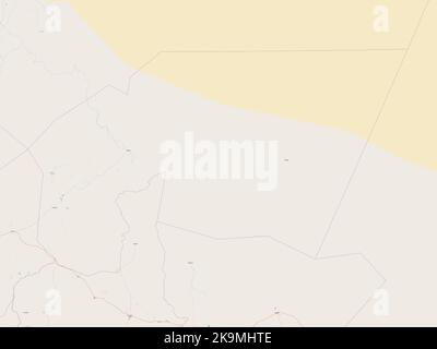 Tagant, region of Mauritania. Open Street Map. Locations of major ...