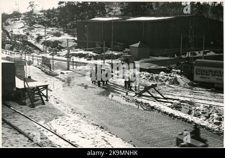 Stockholm Norra station for electrification Stock Photo - Alamy
