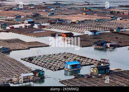 Floating city in Xiapu area Stock Photo - Alamy