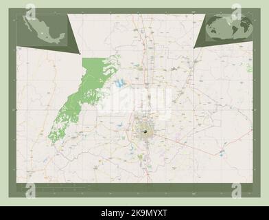 Aguascalientes, state of Mexico. Open Street Map Stock Photo - Alamy