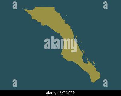 Baja California, state of Mexico. Solid color shape Stock Photo - Alamy