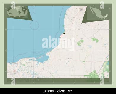 Campeche, state of Mexico. Open Street Map Stock Photo - Alamy