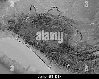 Chiapas, state of Mexico. Elevation map colored in wiki style with ...