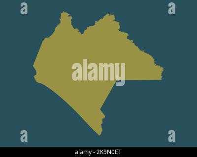 Chiapas, state of Mexico. Solid color shape. Locations and names of major cities of the region ...