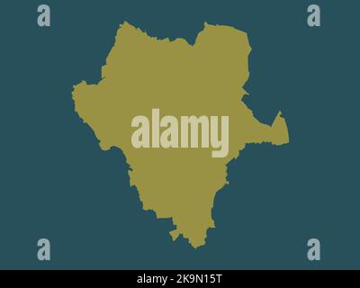 Durango, state of Mexico. Solid color shape. Locations of major cities ...