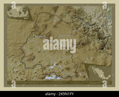 Map of Guanajuato City in Mexico Stock Photo - Alamy