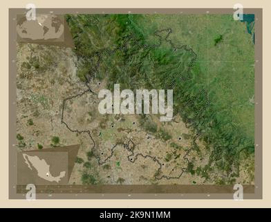 Hidalgo, state of Mexico. High resolution satellite map Stock Photo - Alamy