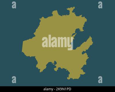 Hidalgo, state of Mexico. Solid color shape. Locations of major cities ...