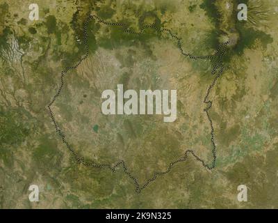 Morelos, state of Mexico. Low resolution satellite map. Locations and ...