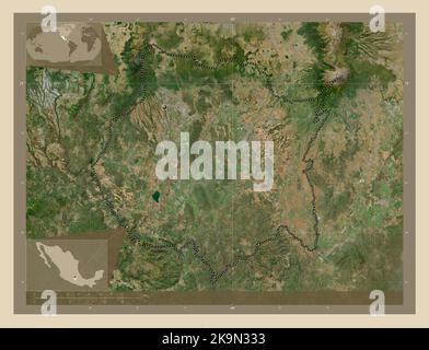 Morelos, state of Mexico. High resolution satellite map Stock Photo - Alamy