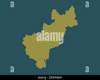 Queretaro, state of Mexico. Solid color shape. Locations and names of ...