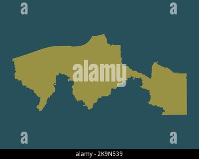Tabasco, state of Mexico. Solid color shape. Locations and names of ...