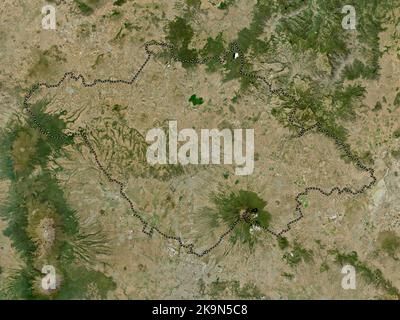 Tlaxcala, state of Mexico. High resolution satellite map. Locations and ...