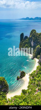 Aerial view of Koh Hong island in Krabi province, Thailand Stock Photo ...