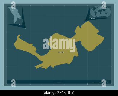 Balti, city of Moldova. Solid color shape Stock Photo - Alamy