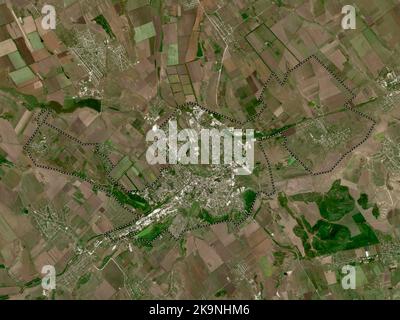 Balti, city of Moldova. High resolution satellite map. Locations and ...