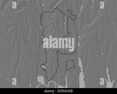 Cahul, district of Moldova. Elevation map colored in wiki style with ...