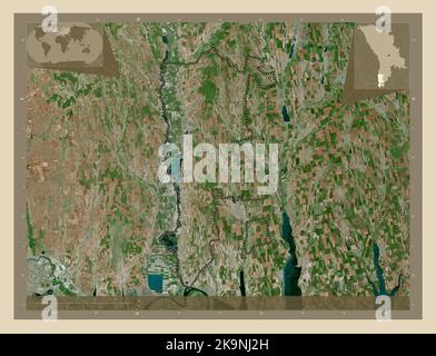 Cahul, district of Moldova. High resolution satellite map Stock Photo ...