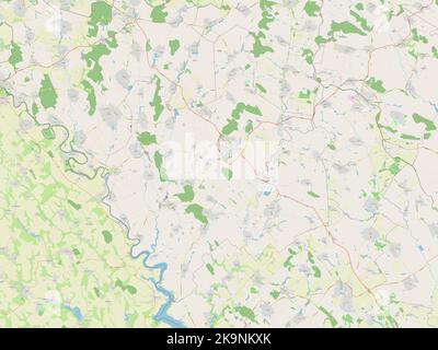 Edinet, district of Moldova. Open Street Map. Locations and names of ...