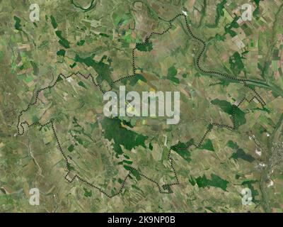 Soldanesti, district of Moldova. High resolution satellite map ...