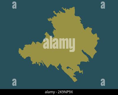 Straseni, district of Moldova. Solid color shape. Locations of major ...