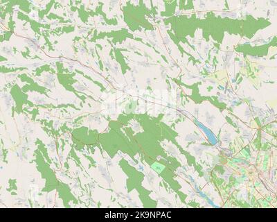 Straseni, district of Moldova. Open Street Map. Locations of major ...