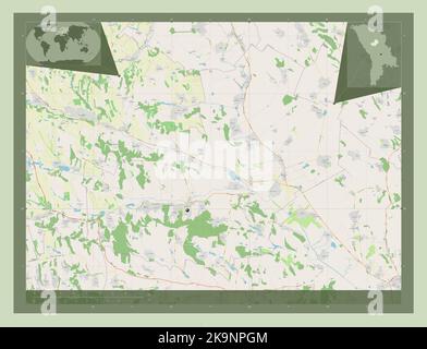 Telenesti, district of Moldova. Open Street Map Stock Photo - Alamy