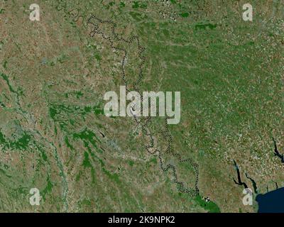Transnistria, territorial unit of Moldova. High resolution satellite ...