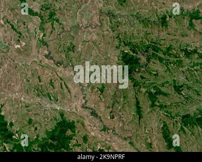 Ungheni, district of Moldova. High resolution satellite map. Locations ...