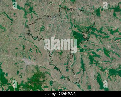 Ungheni, district of Moldova. Low resolution satellite map. Locations ...