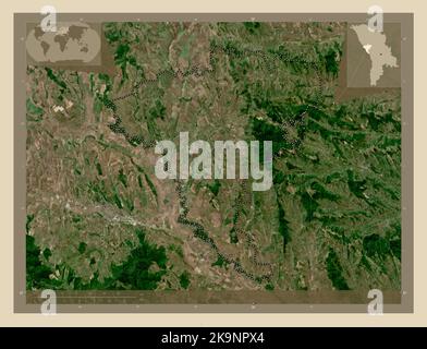 Ungheni, district of Moldova. High resolution satellite map Stock Photo ...