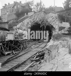 Tunnel construction at Hagalund Stock Photo - Alamy