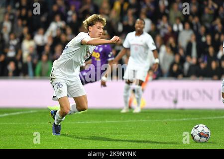 RSCA Futures' Lucas Stassin pictured during a soccer match between RSC ...
